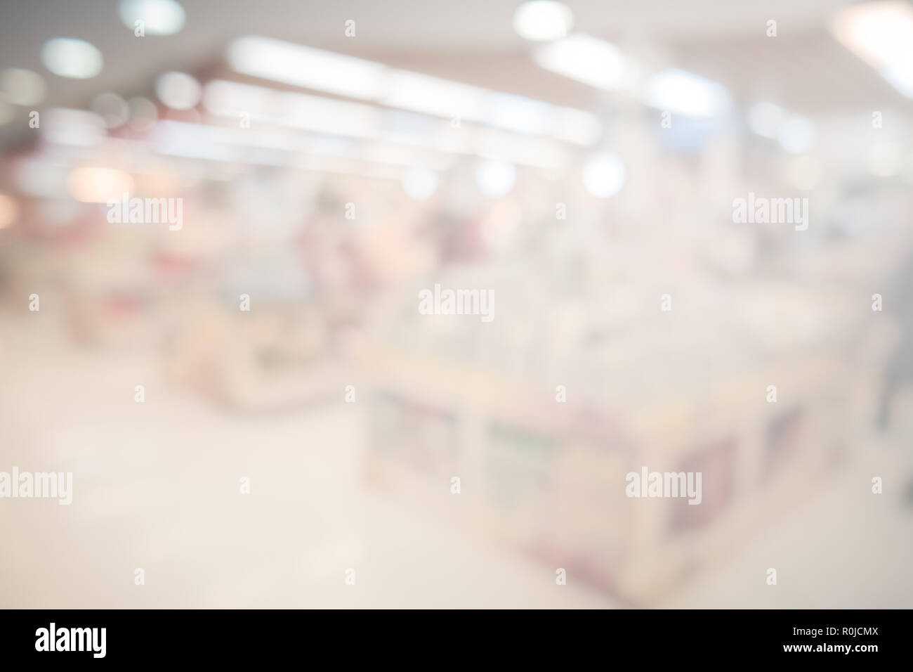Abstract supermarket grocery store blurred defocused background Stock ...