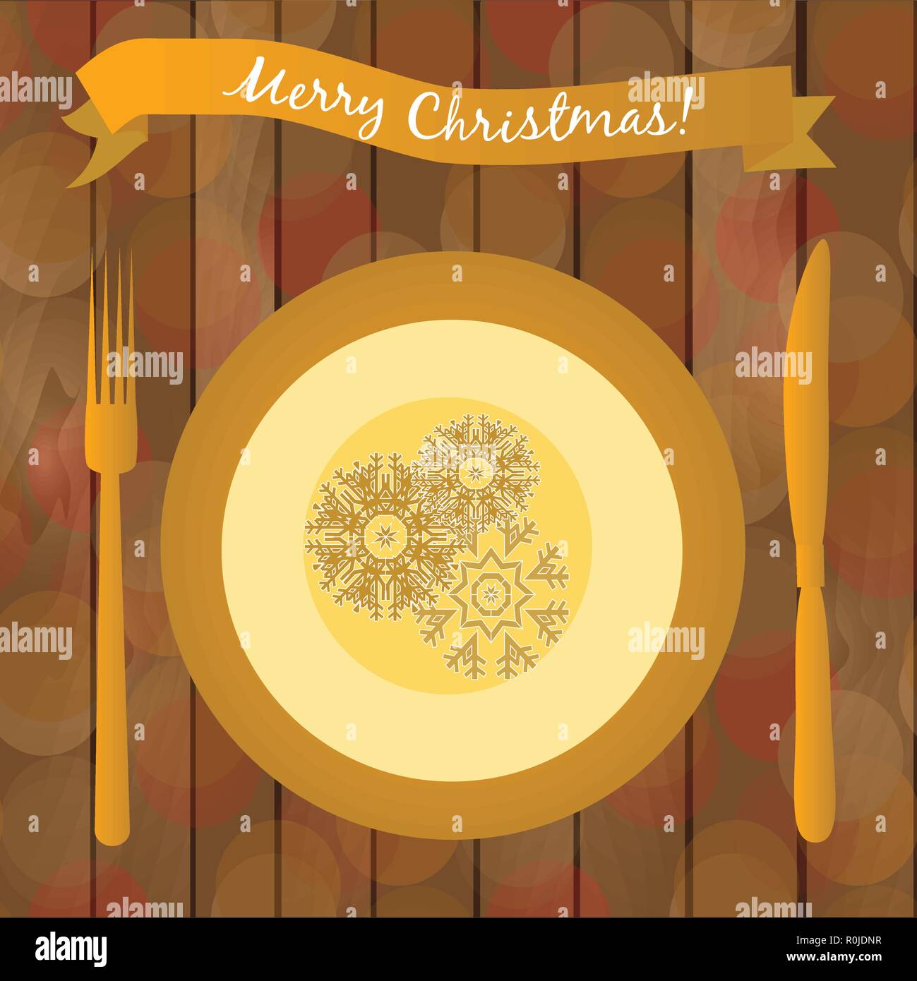 Christmas holiday table delicious Stock Vector Images - Alamy