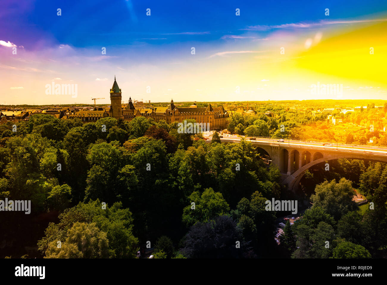 View of Spuerkees, State savings Bank headquarters in Luxembourg Stock ...