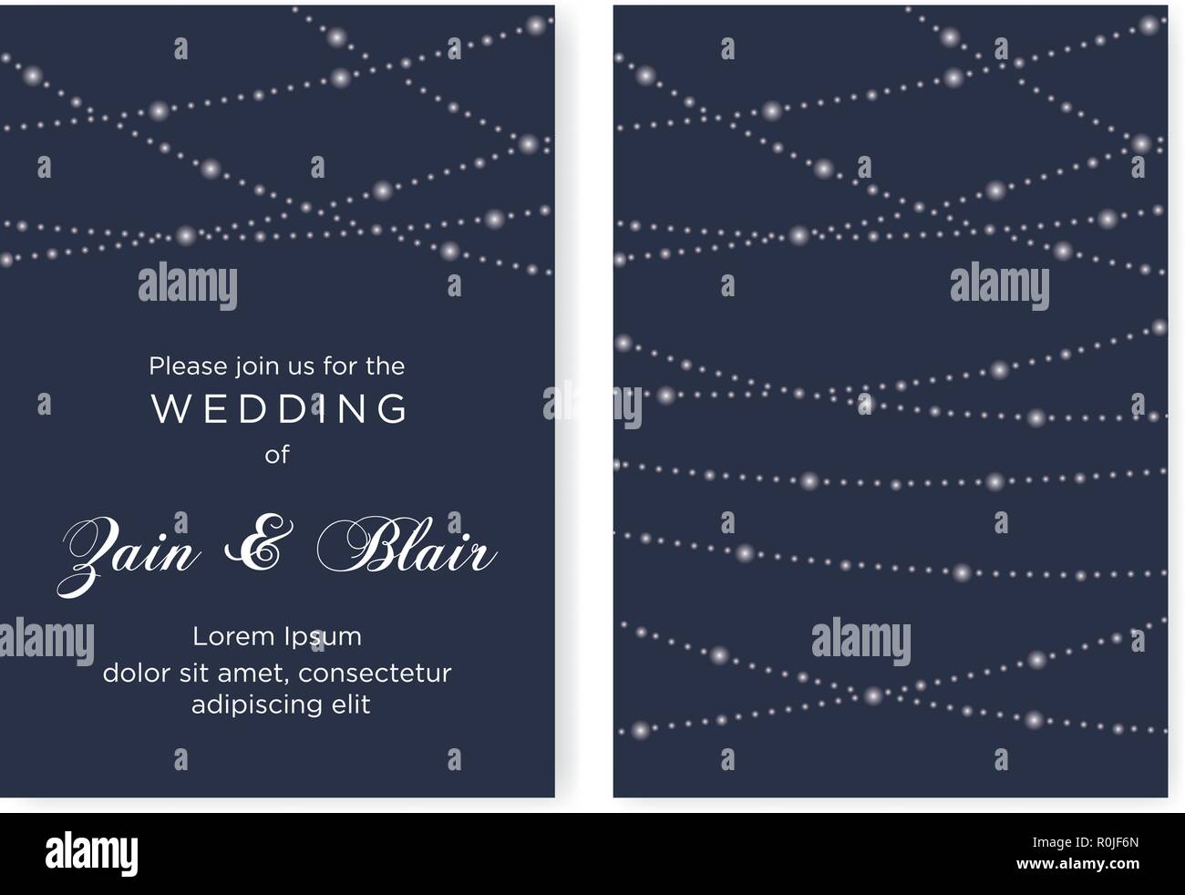 Celebration lights, event invitation template Stock Vector Image & Art ...