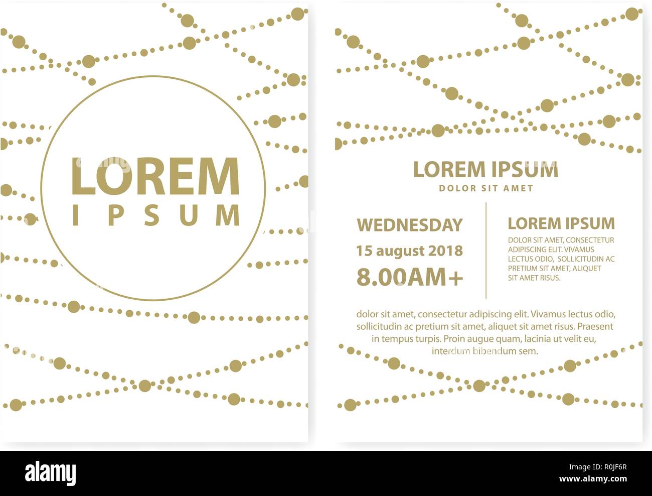 Celebration lights, event invitation template Stock Vector Image & Art ...