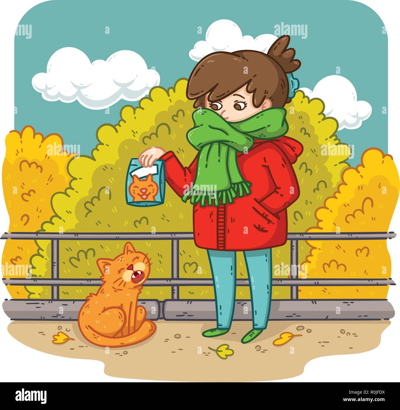 Feed The Cat Clipart