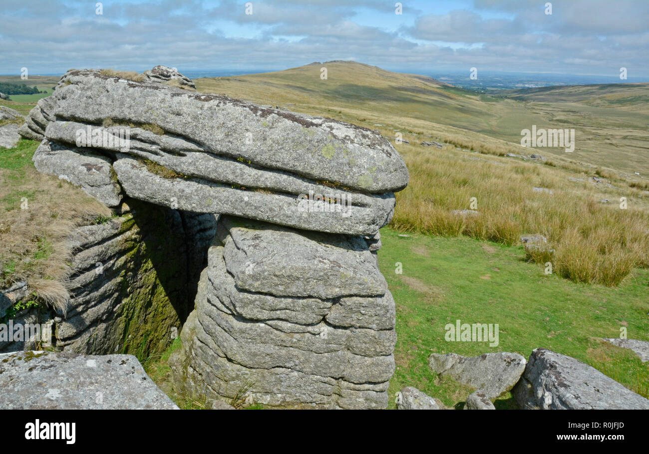 Oke Tor on Dartmoor, Devon Stock Photo - Alamy