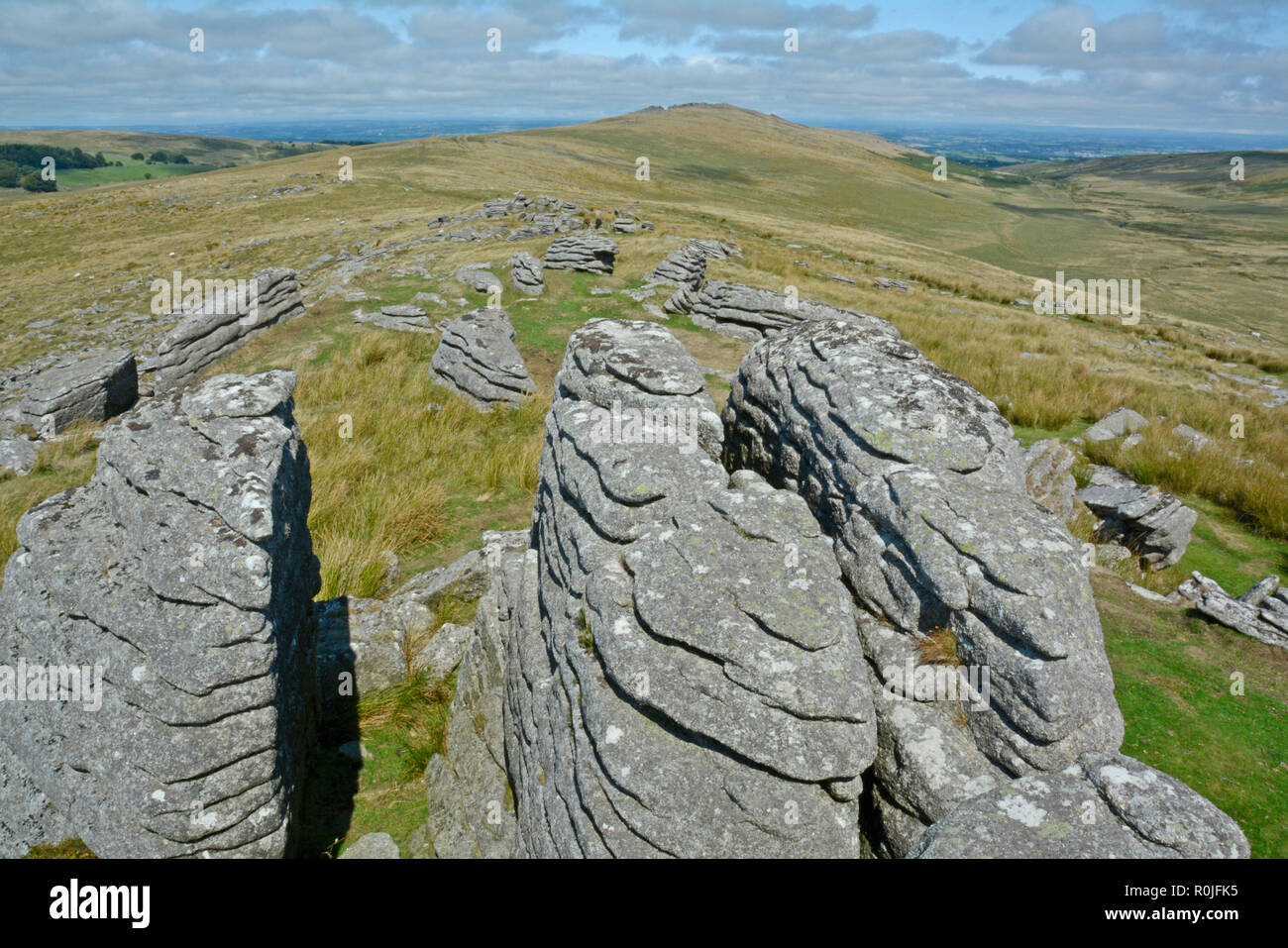 Oke Tor on Dartmoor, Devon Stock Photo - Alamy