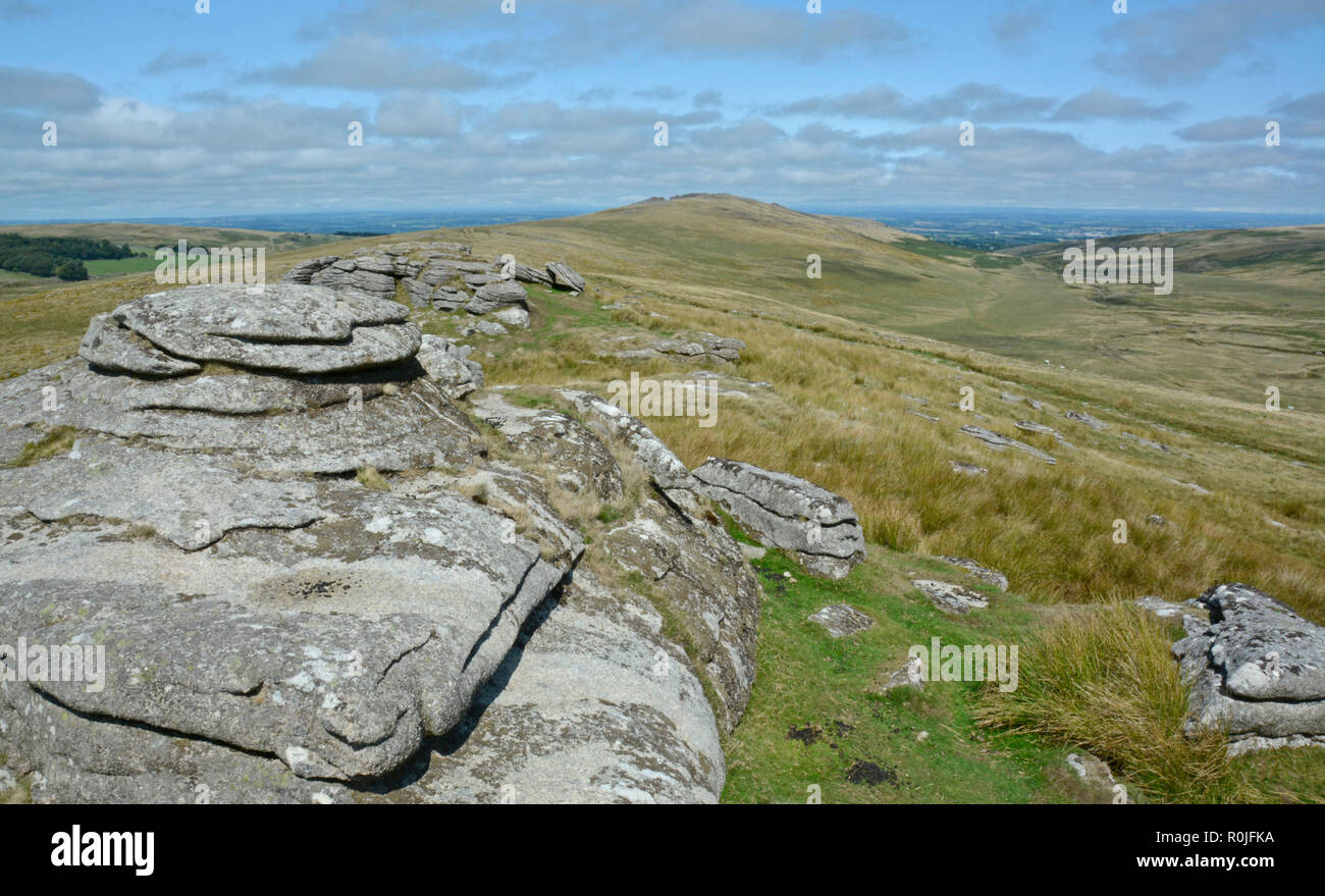 Oke Tor on Dartmoor, Devon Stock Photo - Alamy