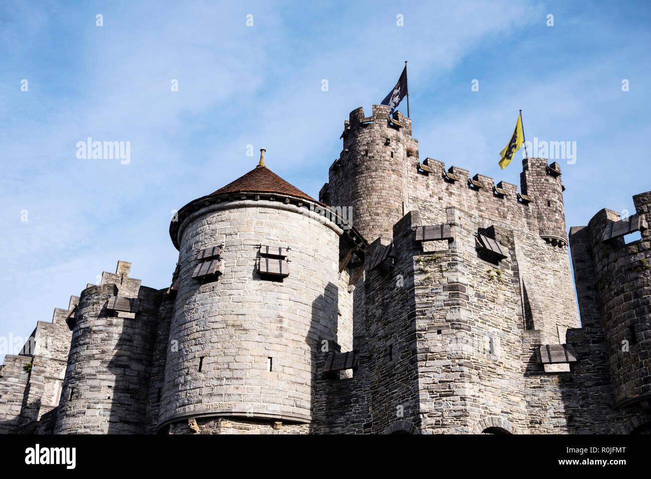 Gravensteen castle, Ghent, Belgium Stock Photo - Alamy