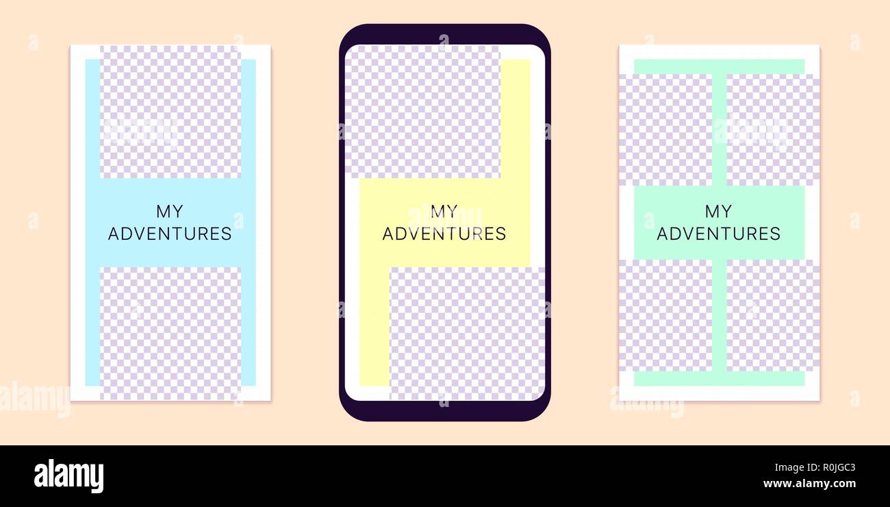 Story template for social media network. Editable story mock up for ...