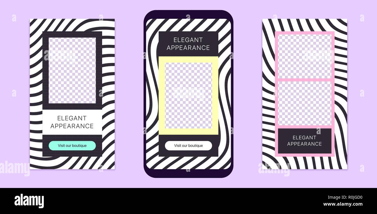 Story template for social media network. Editable story mock up for ...