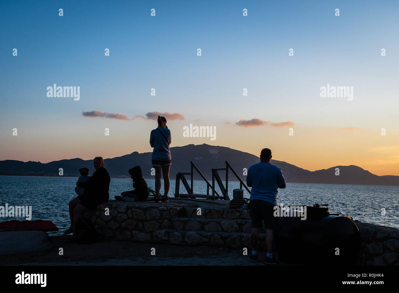 Best sunset greece hi-res stock photography and images - Alamy