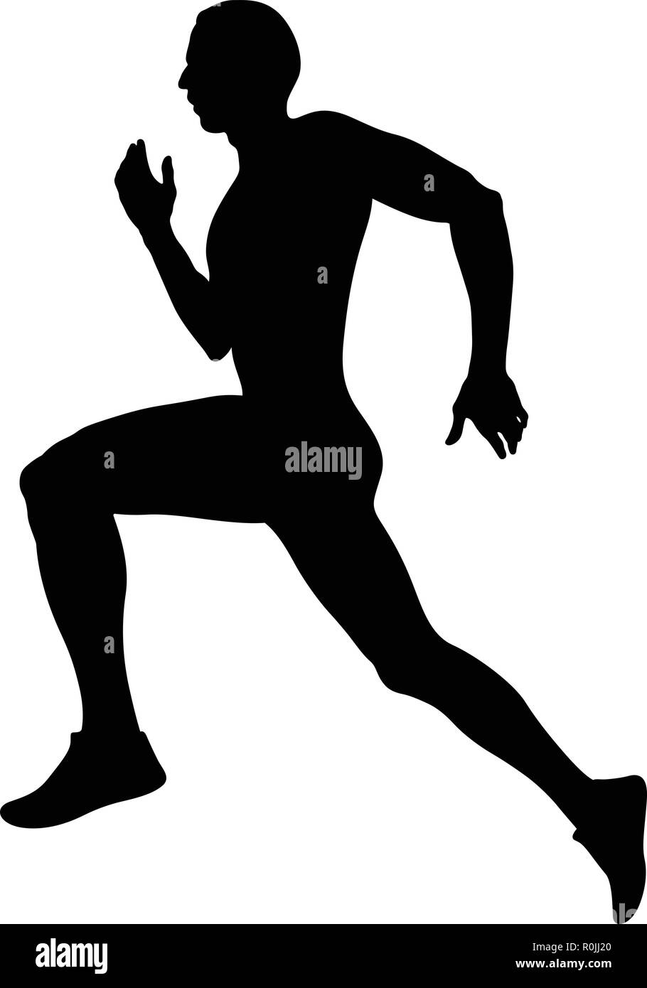 Leg trail runner man running Black and White Stock Photos & Images - Alamy