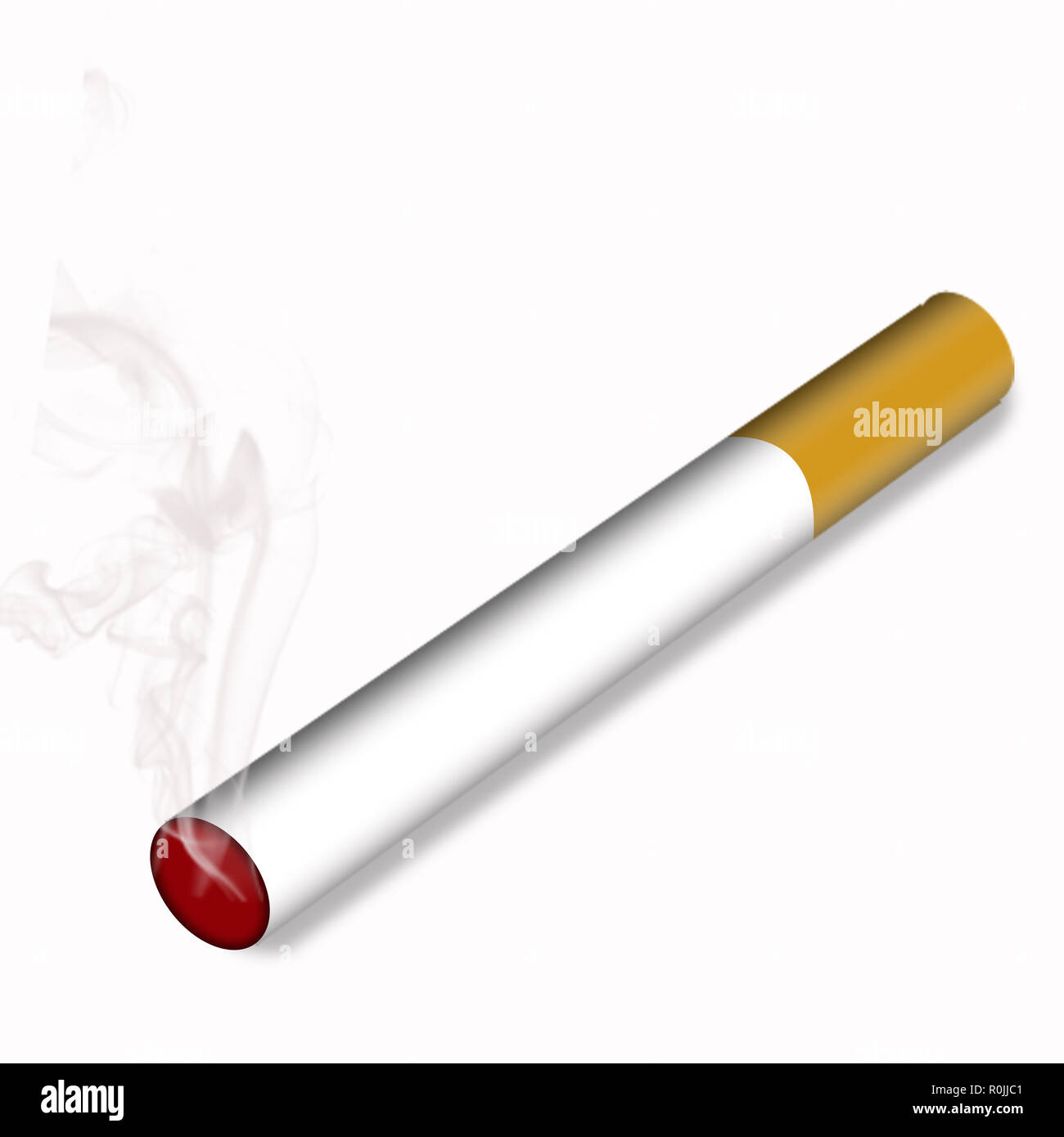 Illustration of real smoke Stock Photo - Alamy