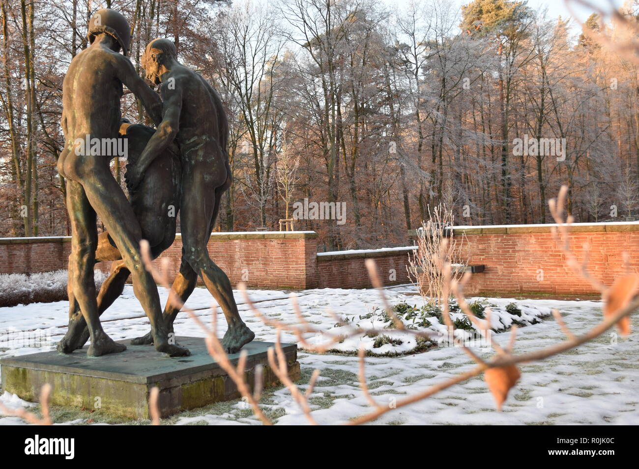 Timeline of the rising sun during the winter dusk sky viewed from ...