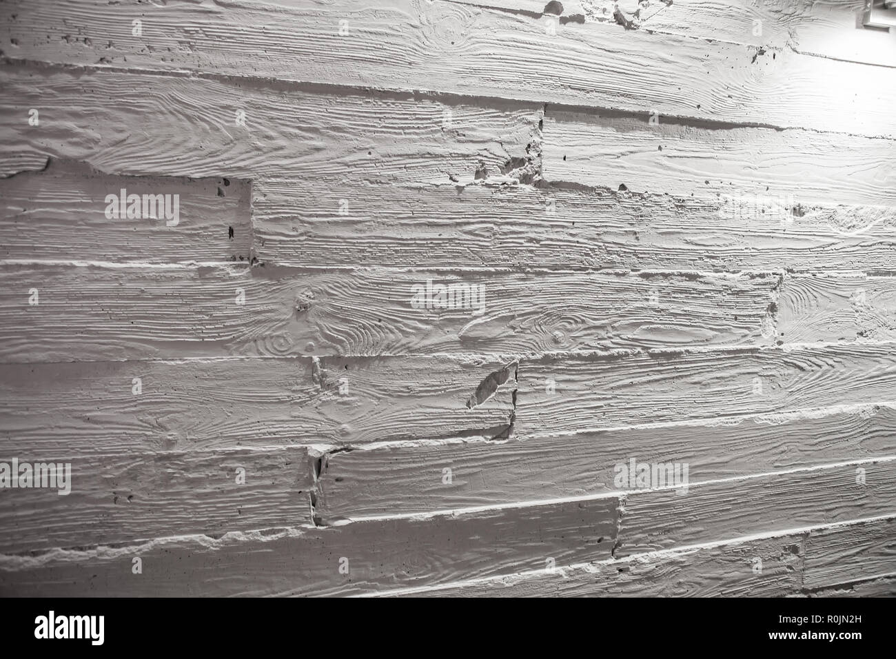 Rough concrete wall with prints of old boards Stock Photo - Alamy