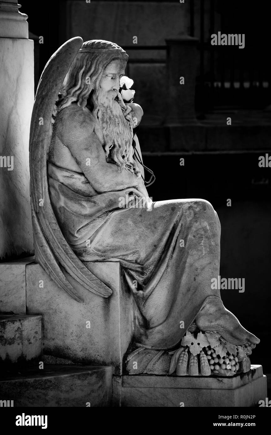 Angel back view Black and White Stock Photos & Images - Alamy