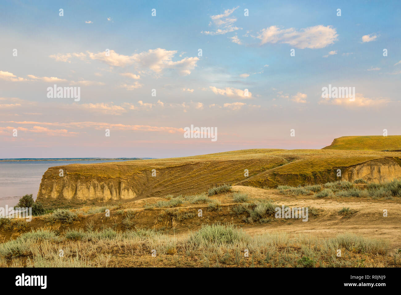 Panorama volga river in summer hi-res stock photography and images - Alamy