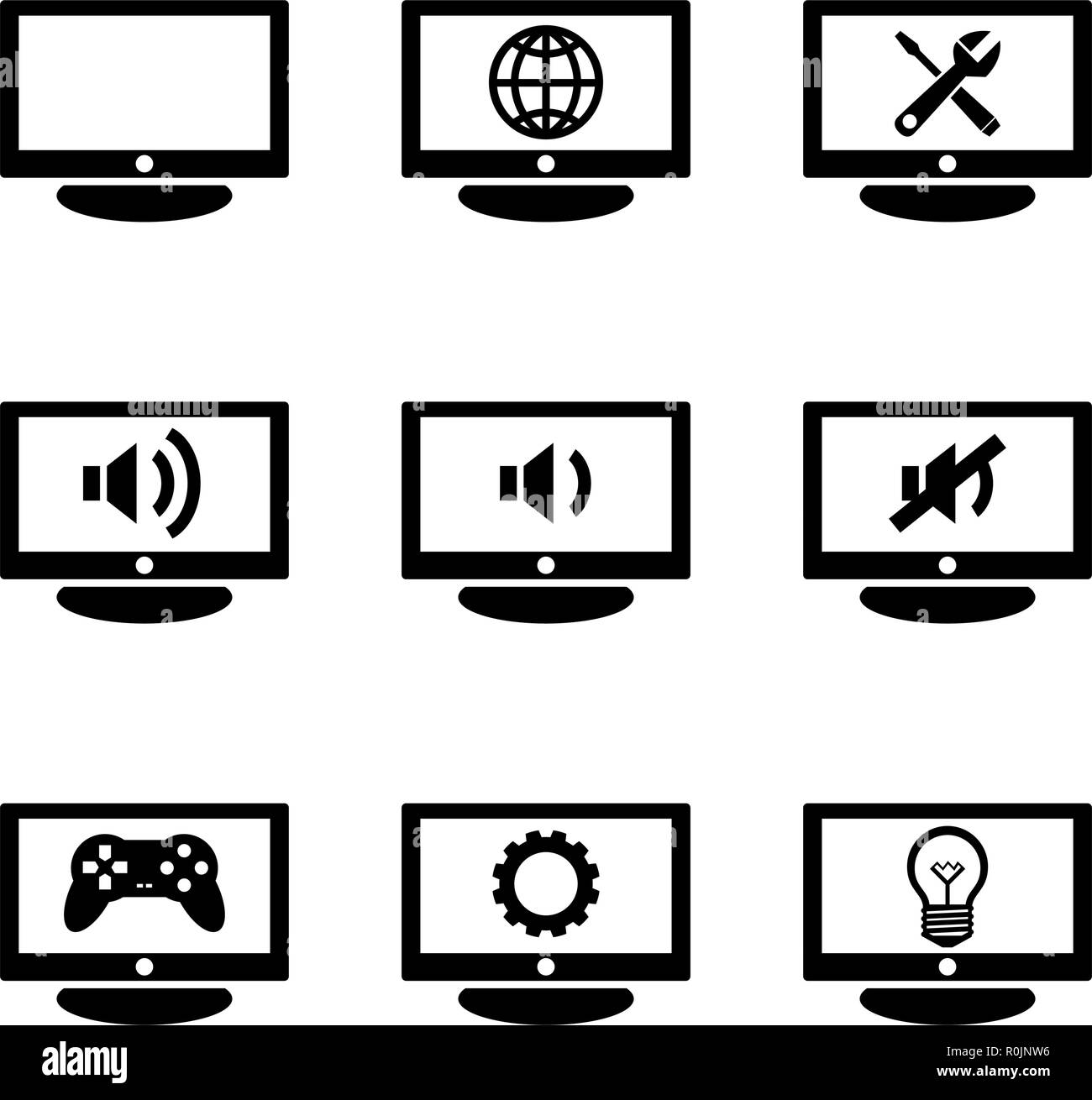 Smart screen controller Stock Vector Images - Alamy