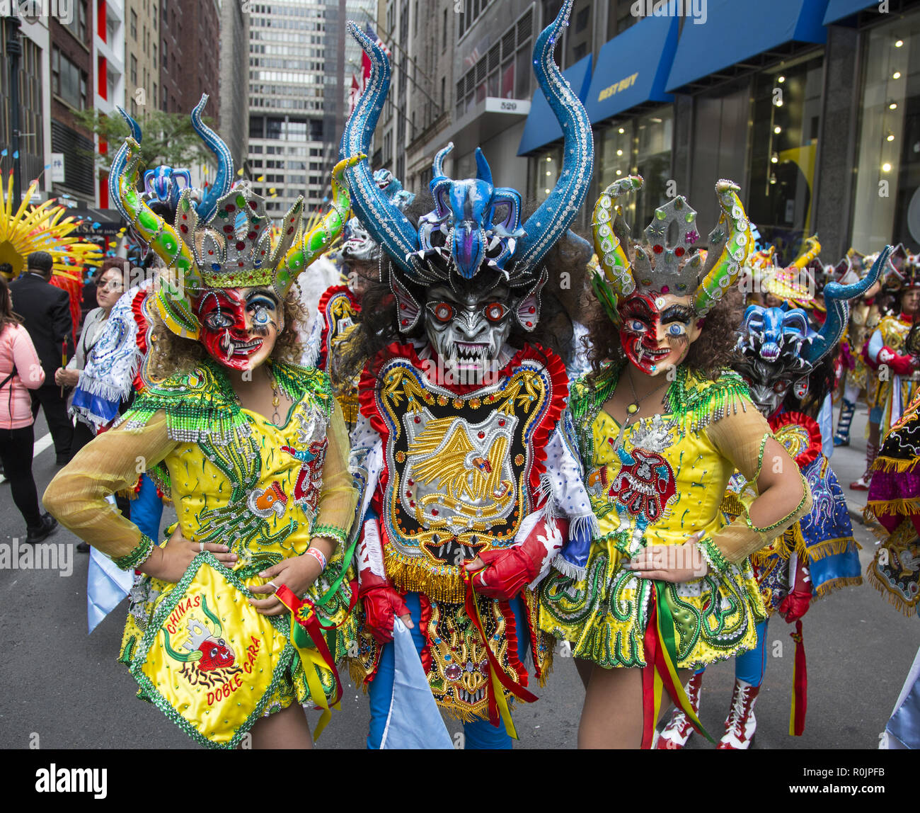 2018 Hispanic Day Parade on 5th Avenue in New York City Stock Photo - Alamy