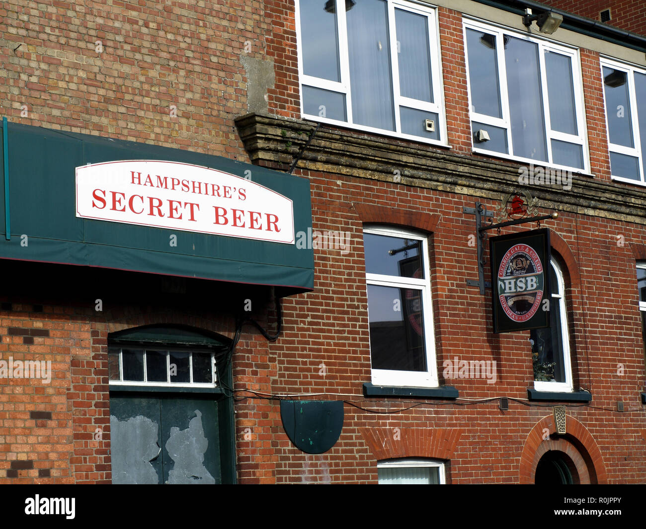 Old facade and signage at Gales Brewery, George Gale & Co. Ltd., London ...