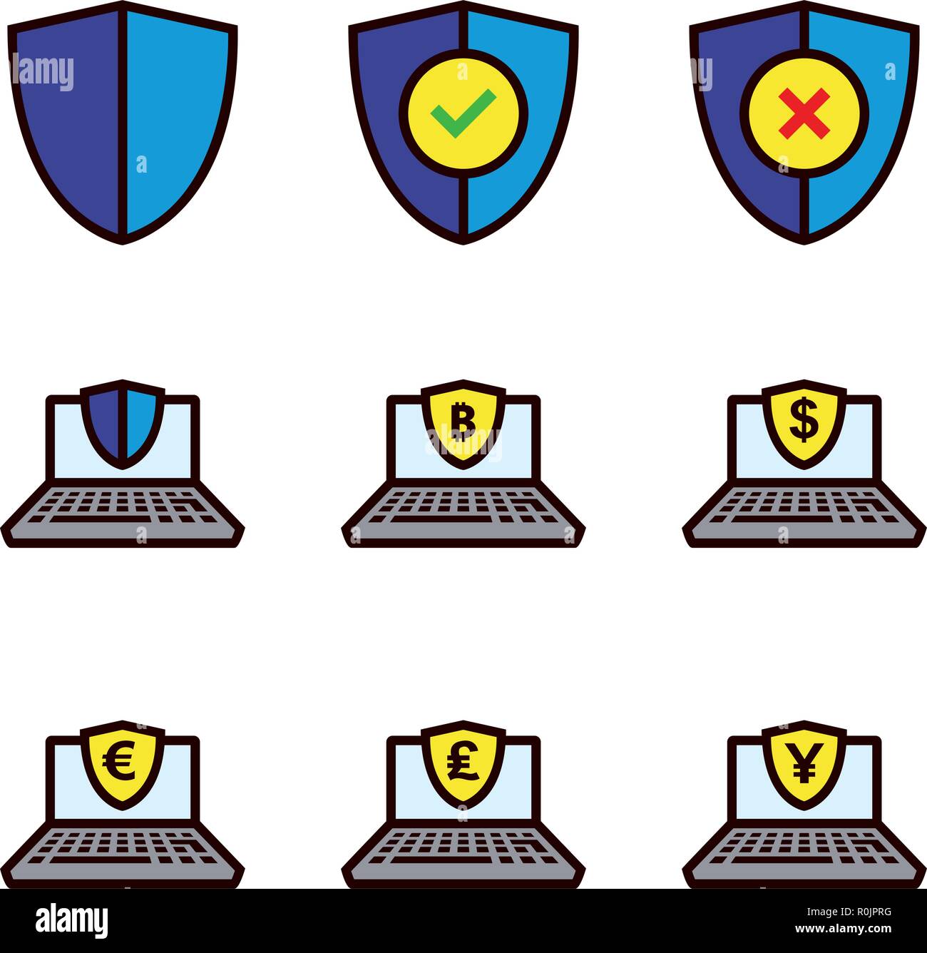 Digital transactions icons Stock Vector Images - Alamy