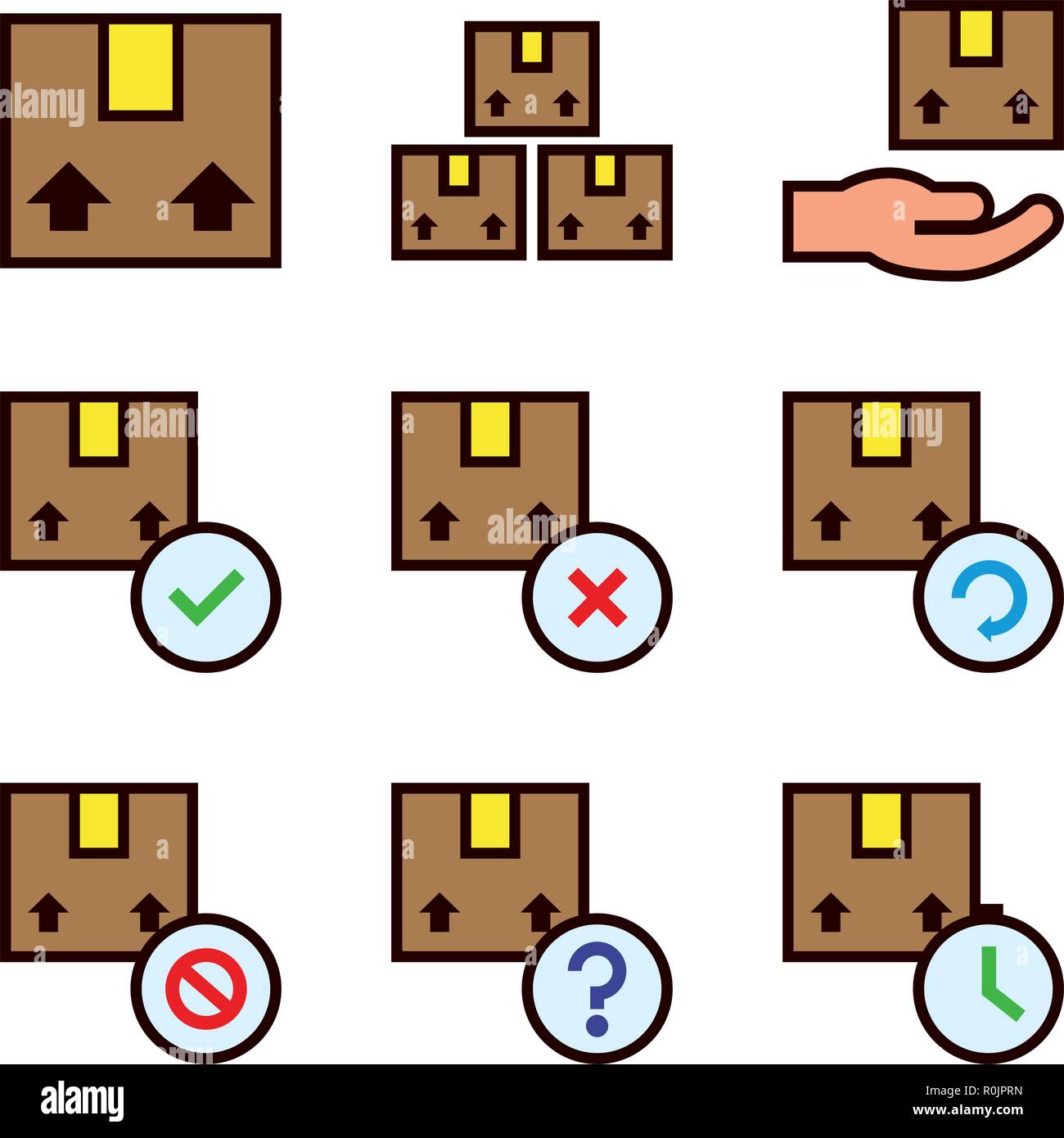 Lost parcel Stock Vector Images - Alamy