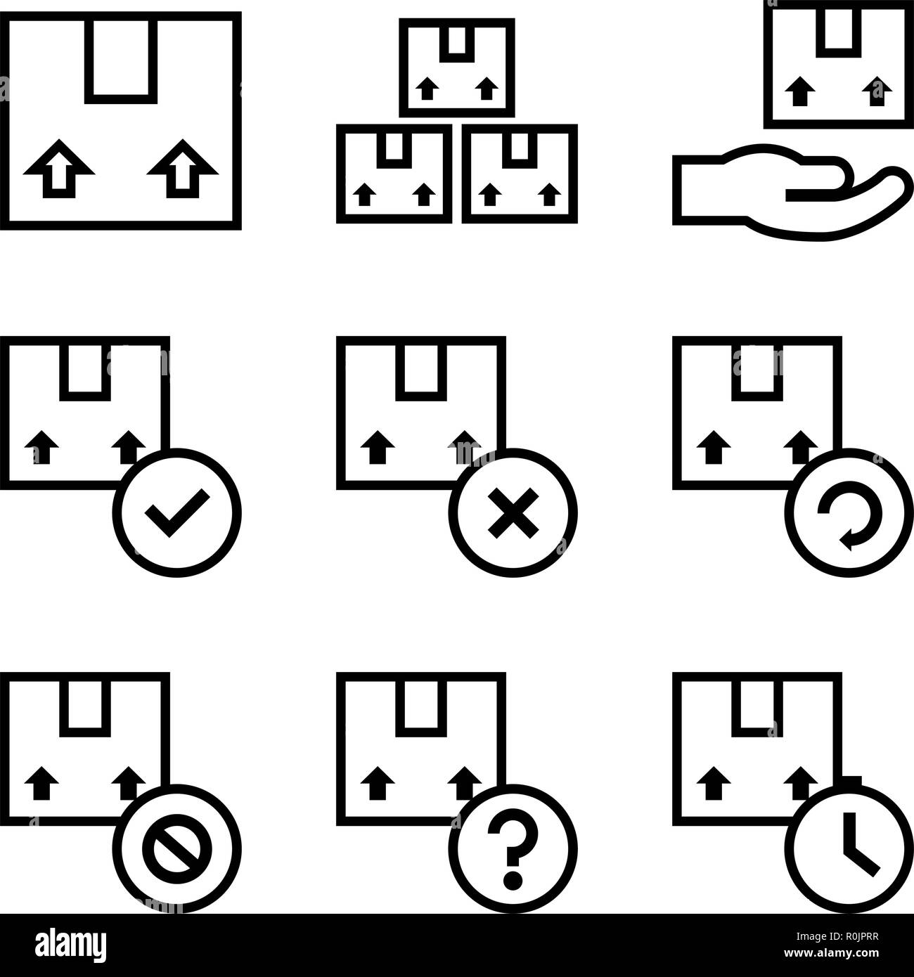 Box clock Stock Vector Images - Alamy