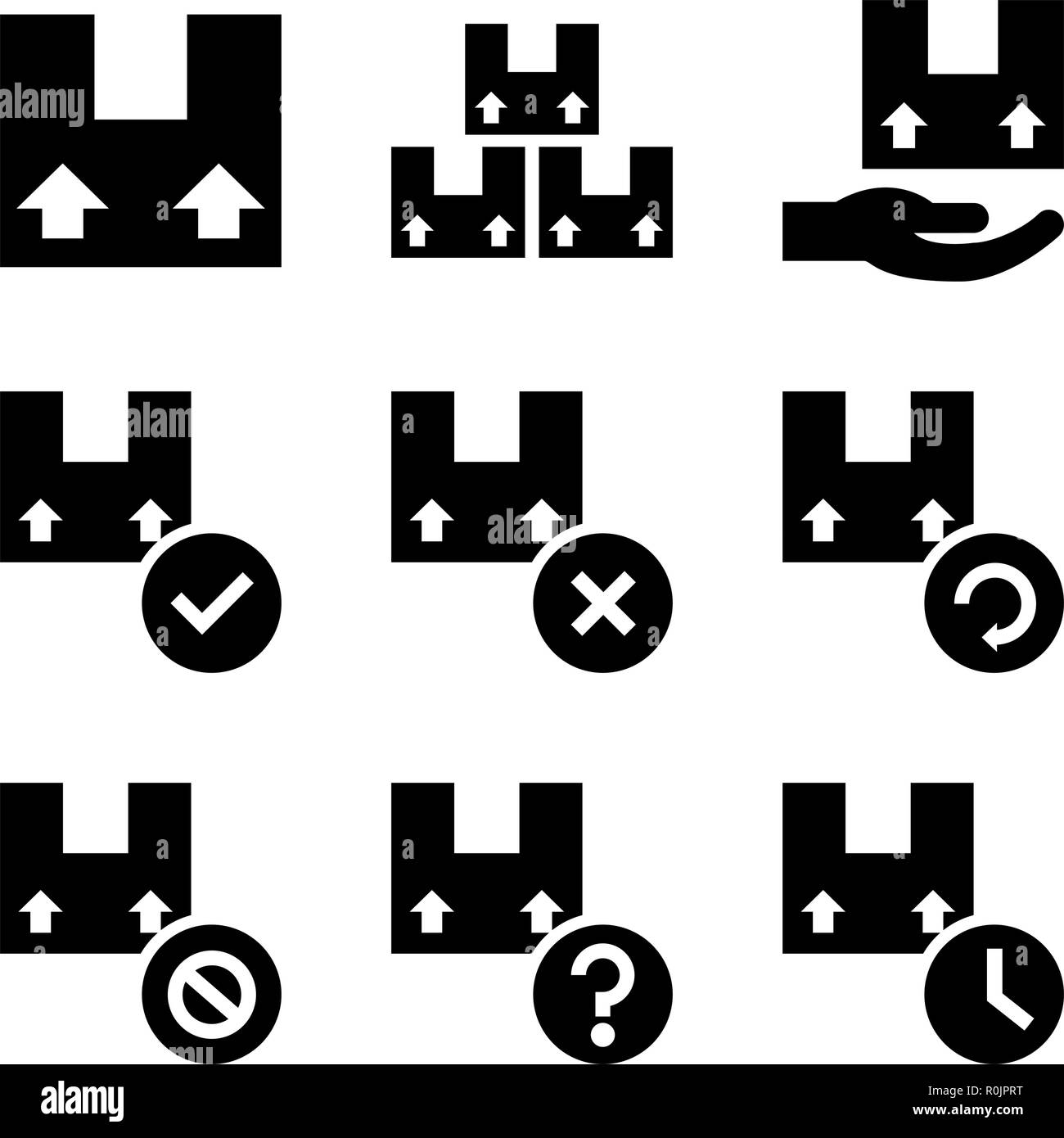 Box clock Stock Vector Images - Alamy