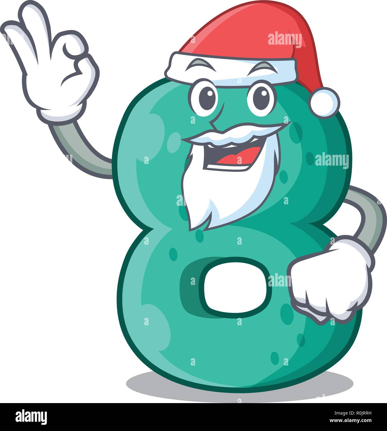 Santa number eight volume logo the mascot Stock Vector Image & Art - Alamy