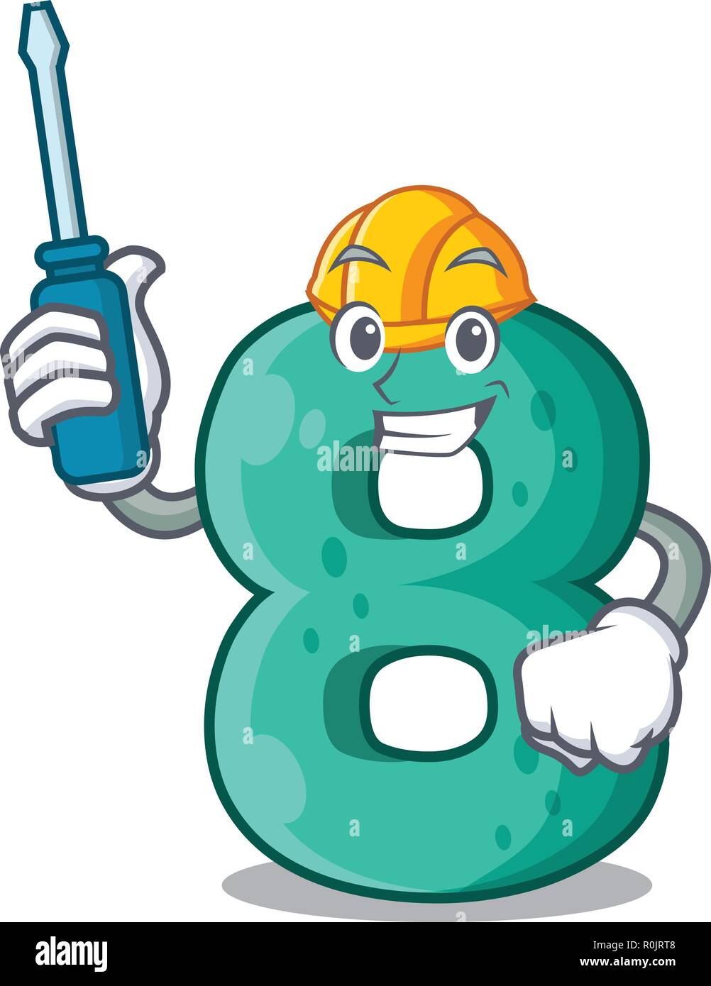 Automotive number eight volume logo the mascot Stock Vector Image & Art ...