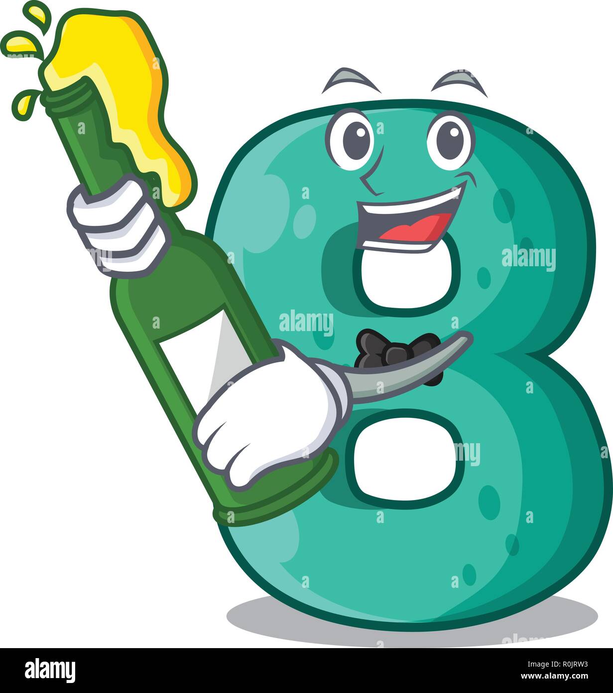 With beer number eight volume logo the mascot Stock Vector Image & Art ...