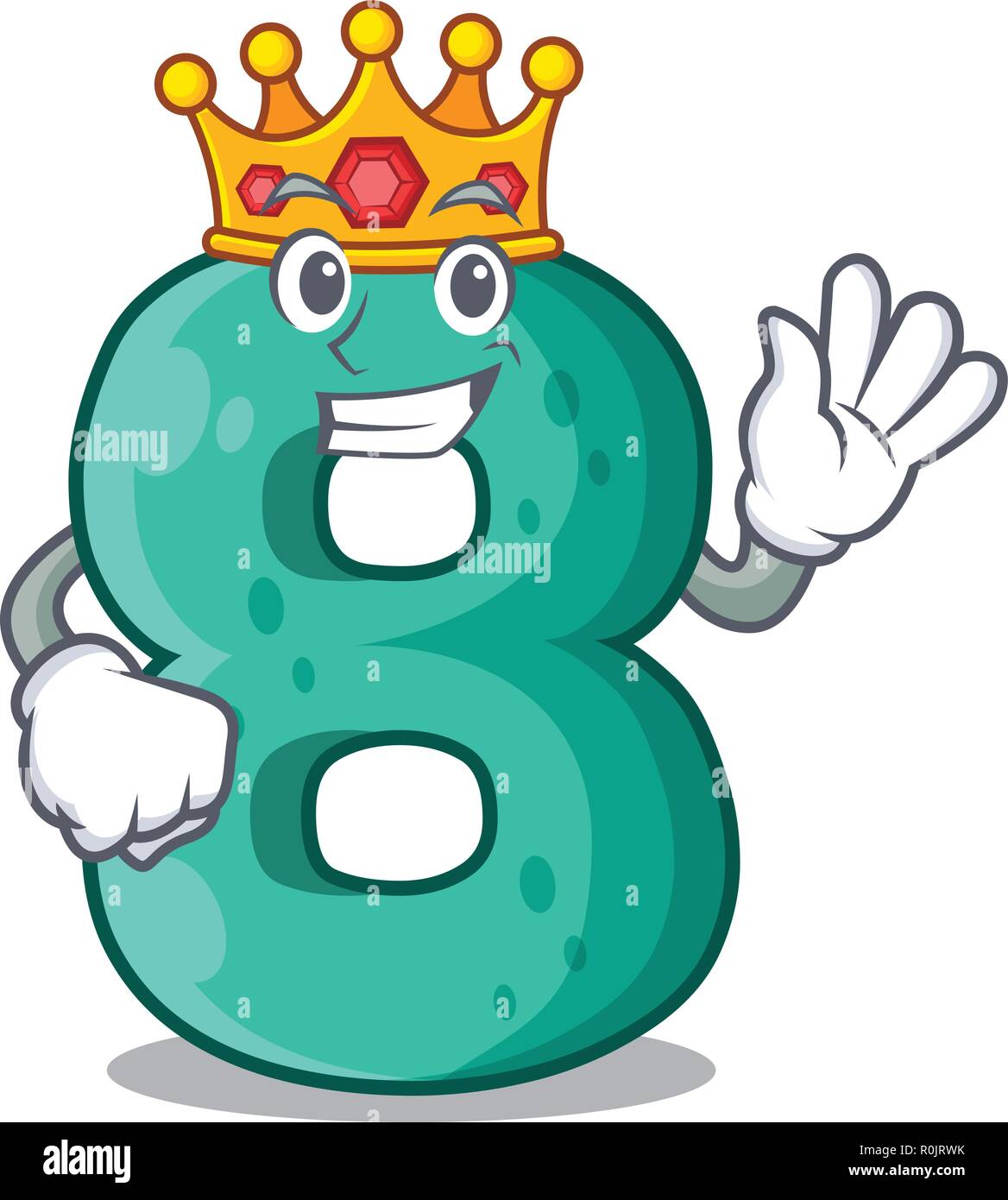King number eight volume logo the mascot Stock Vector Image & Art - Alamy