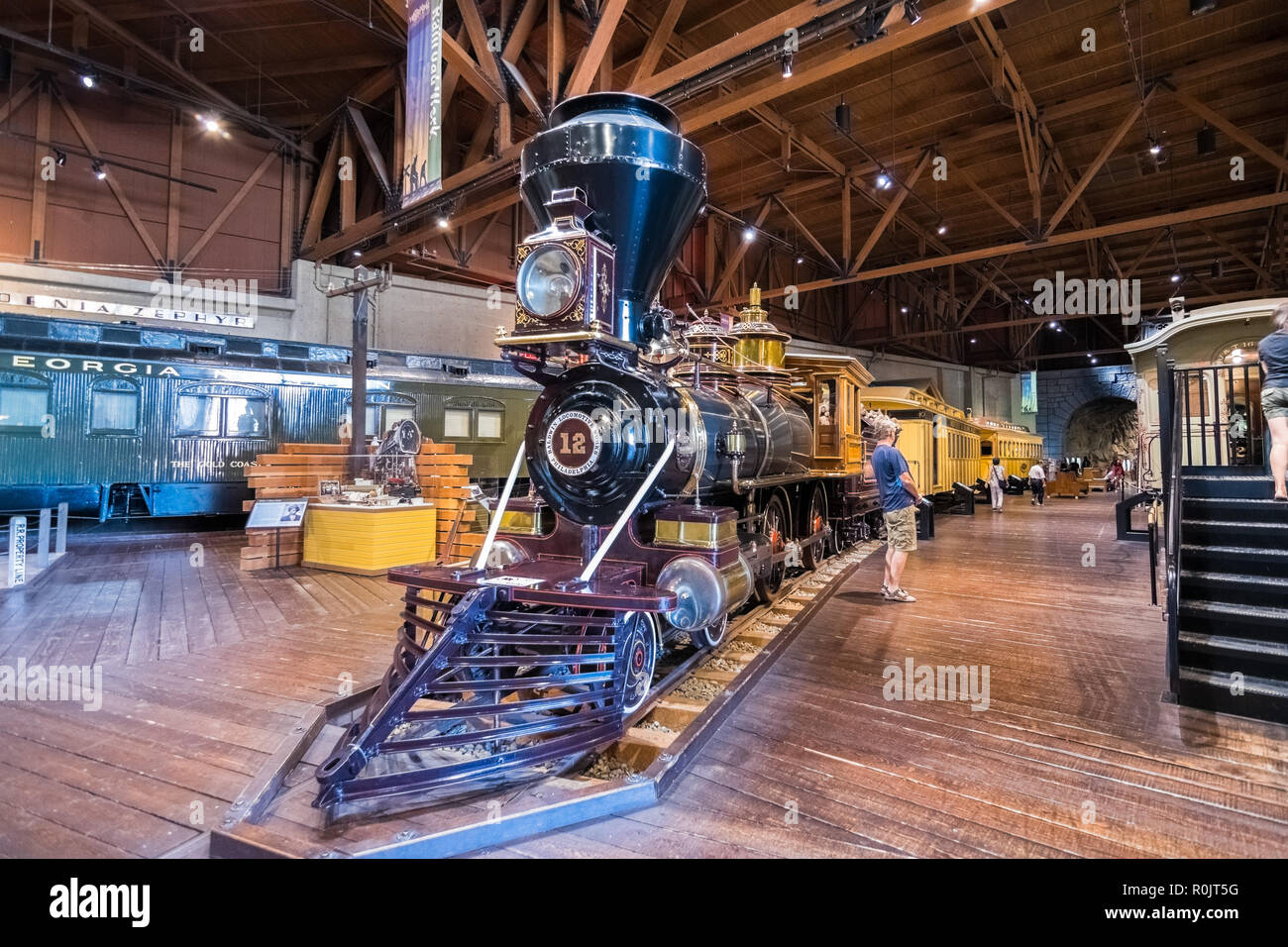 Steam locomotive sacramento museum hi-res stock photography and images ...