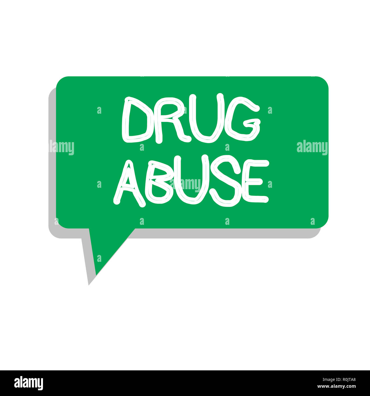 Conceptual hand writing showing Drug Abuse. Business photo text ...