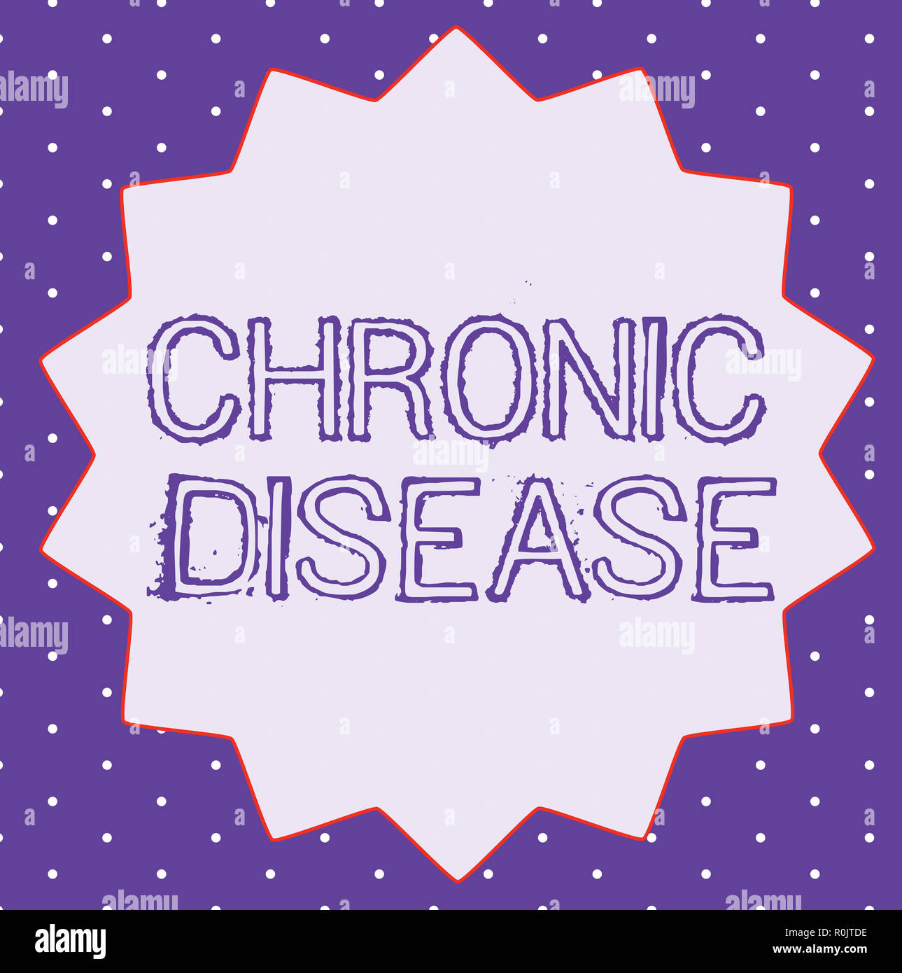 Conceptual hand writing showing Chronic Disease. Business photo text A ...