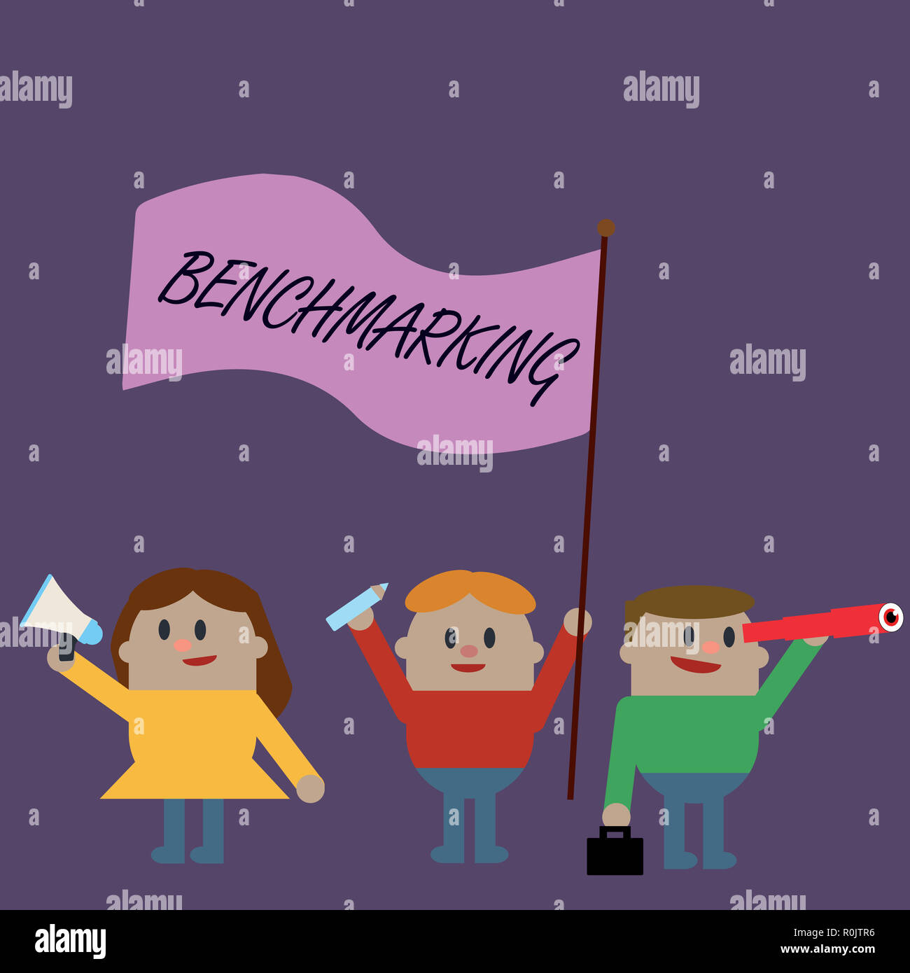 Word writing text Benchmarking. Business concept for Evaluate something ...