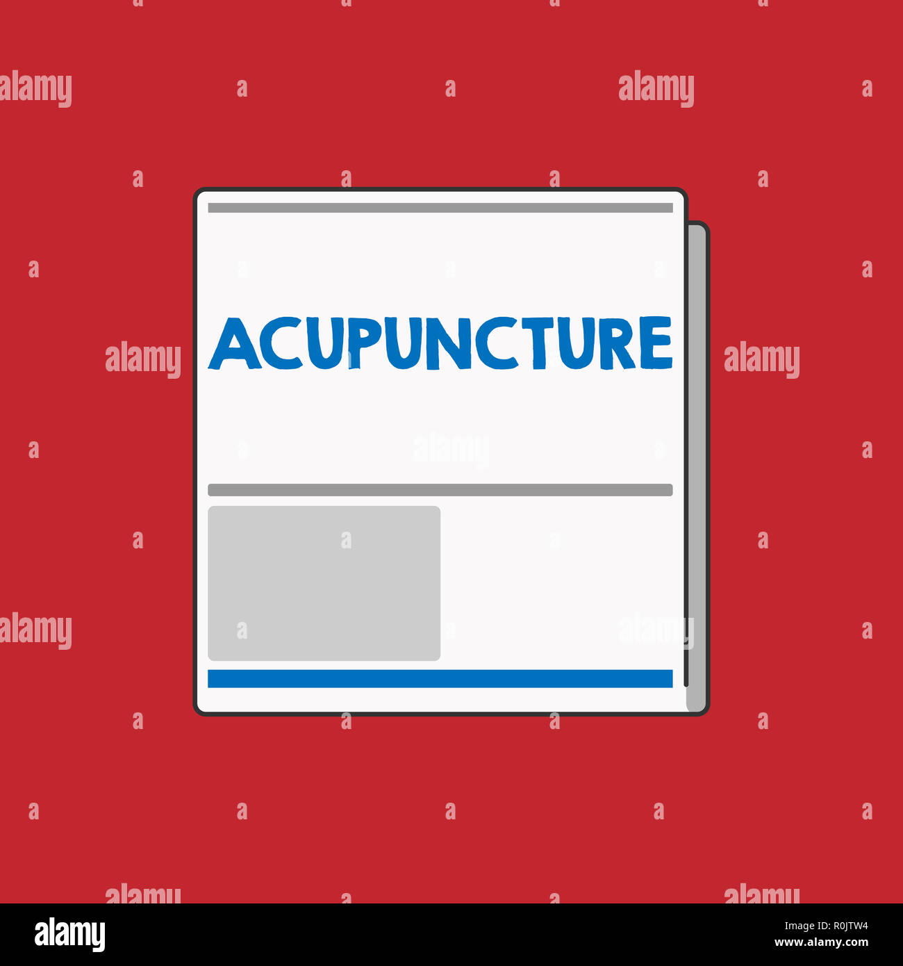 Writing note showing Acupuncture. Business photo showcasing Alternative ...
