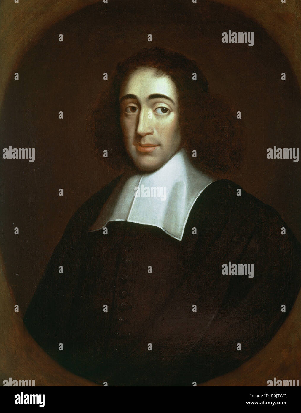 BARUCH SPINOZA-1632-1677-FILOSOFO HOLANDES-RETRATO Stock Photo - Alamy