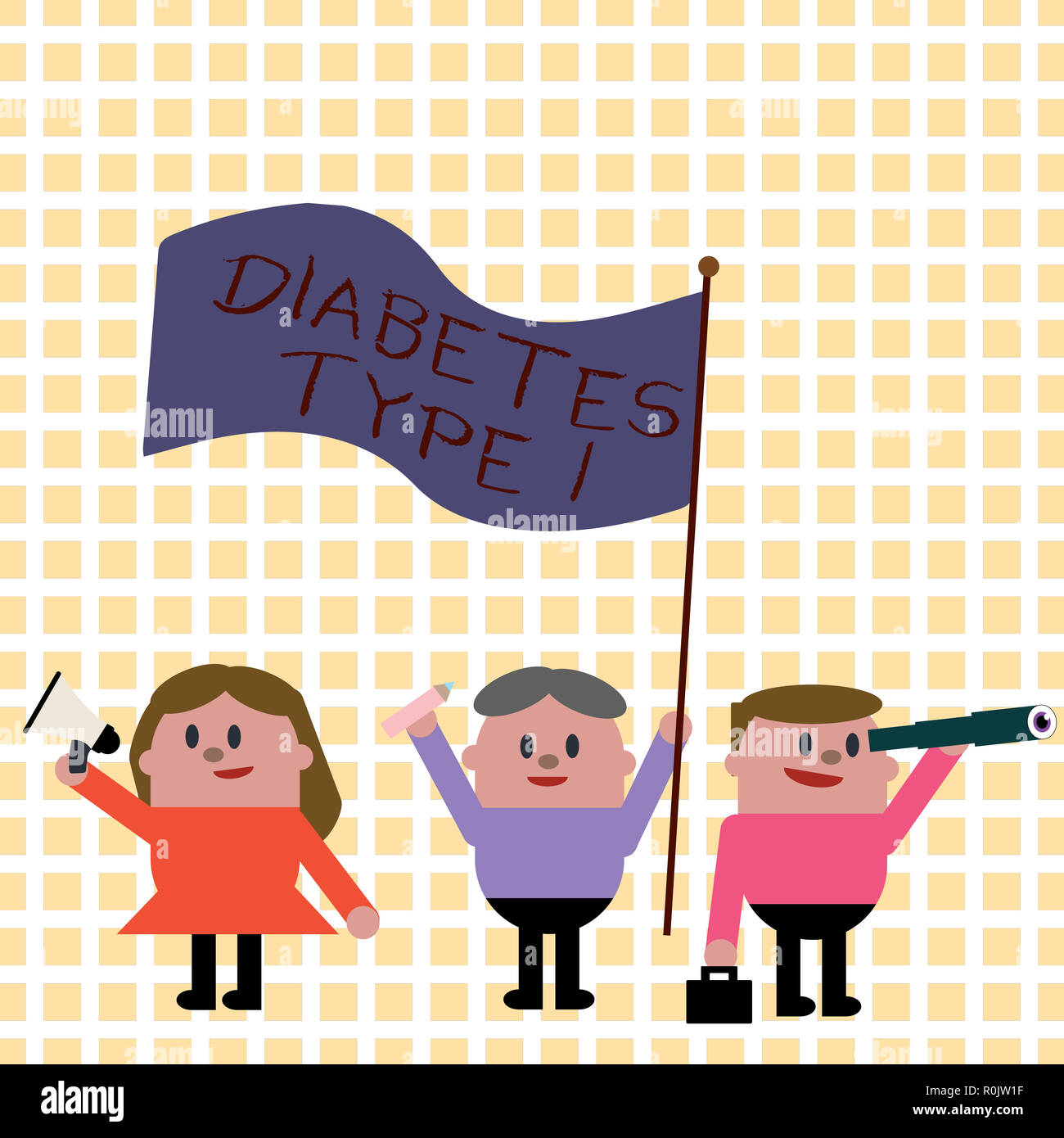 Conceptual hand writing showing Diabetes Type 1. Business photo ...