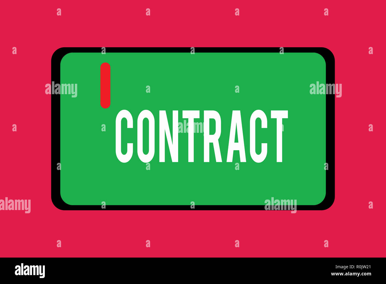 Word writing text Contract. Business concept for written or spoken ...