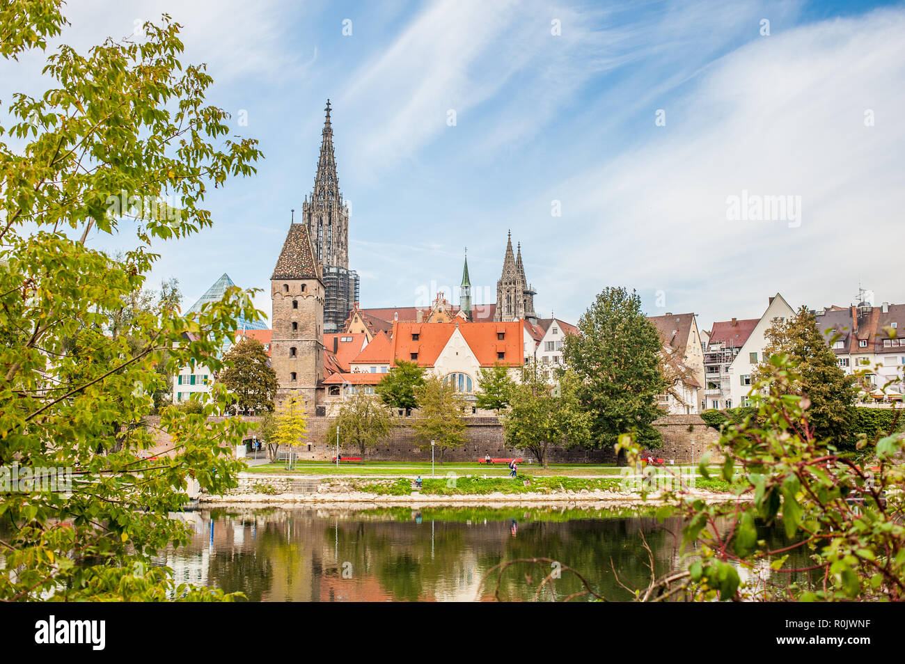 Panorama view of Ulm city center, Germany Stock Photo - Alamy