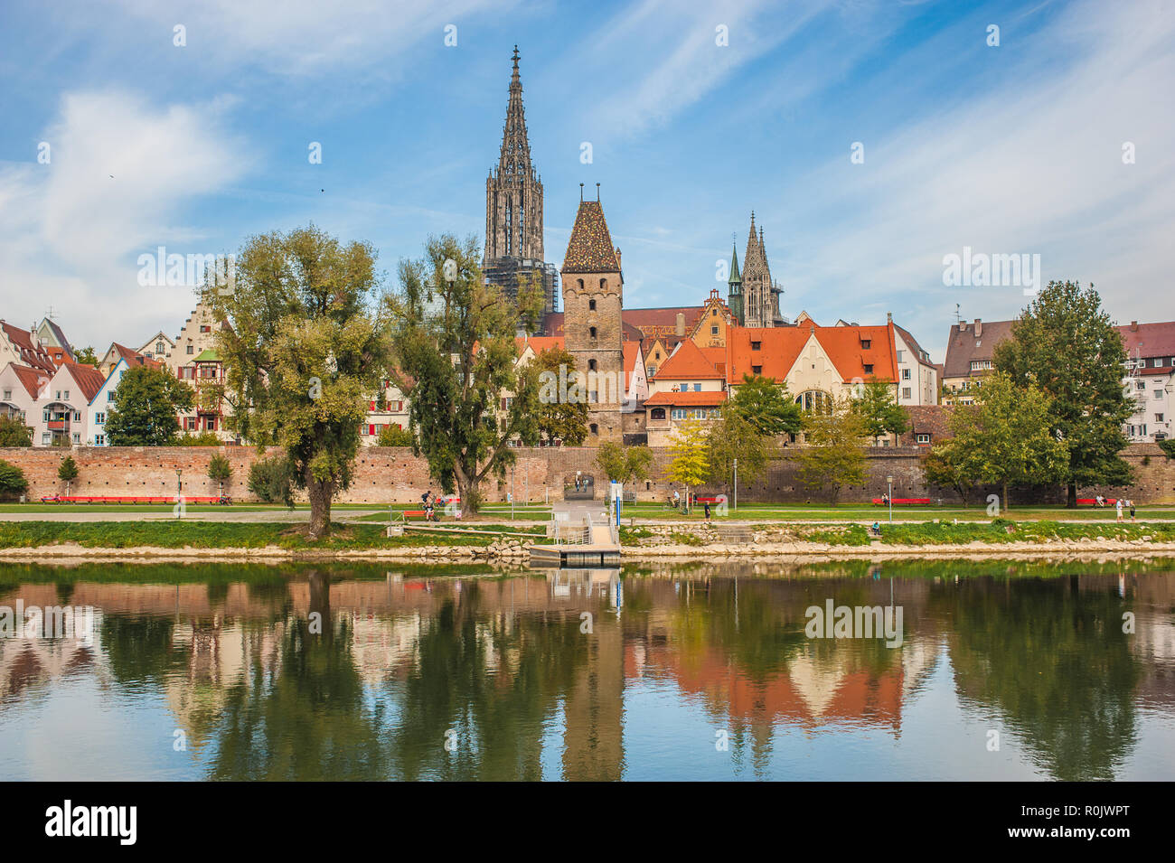 Panorama view of Ulm city center, Germany Stock Photo - Alamy