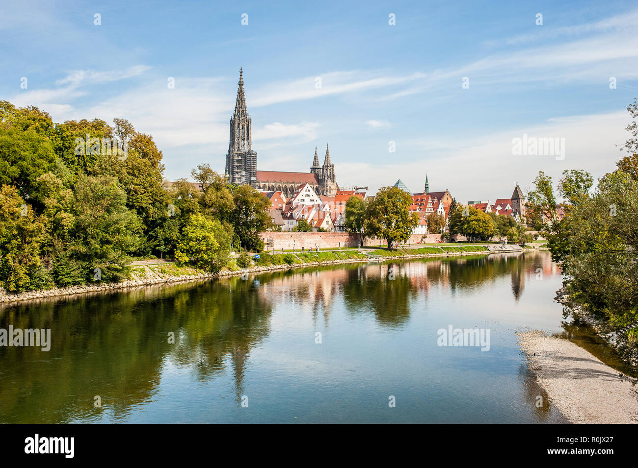 Panorama view of Ulm city center, Germany Stock Photo - Alamy
