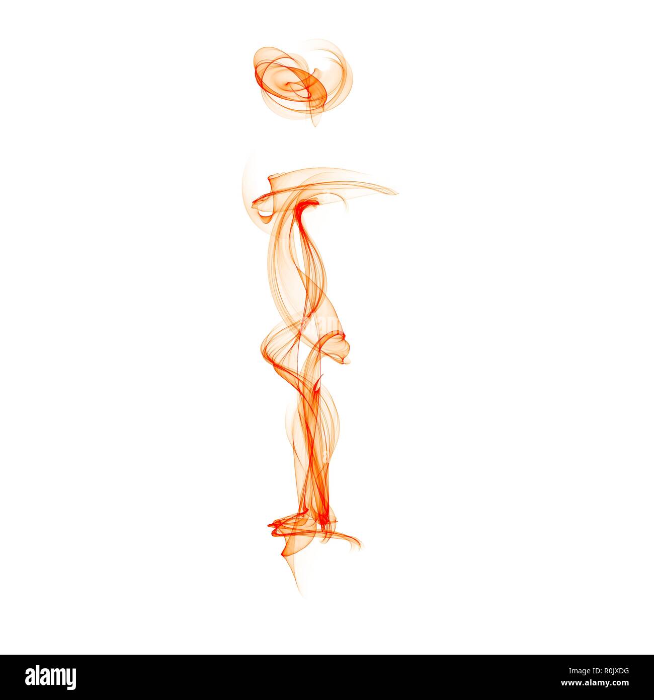 i letter made of fire Stock Photo - Alamy