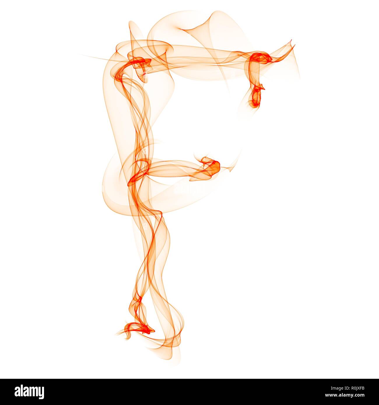 f letter made of fire Stock Photo - Alamy