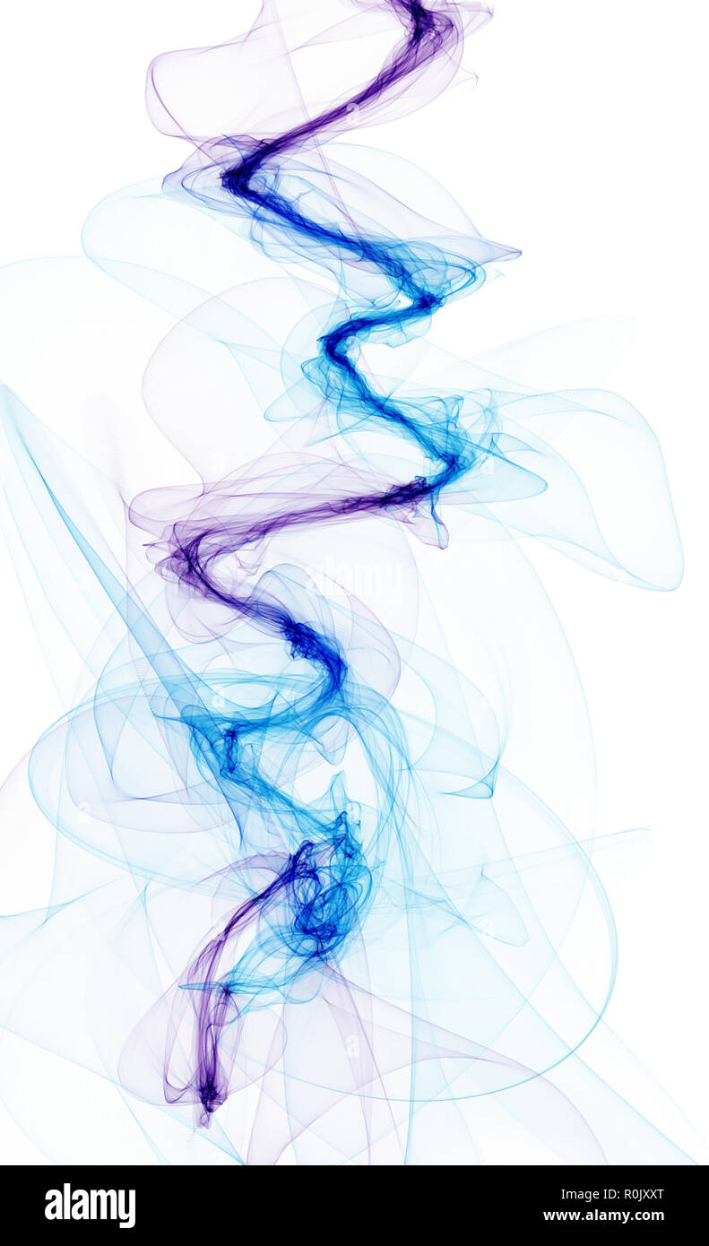 Line of smoke on white background Stock Photo - Alamy
