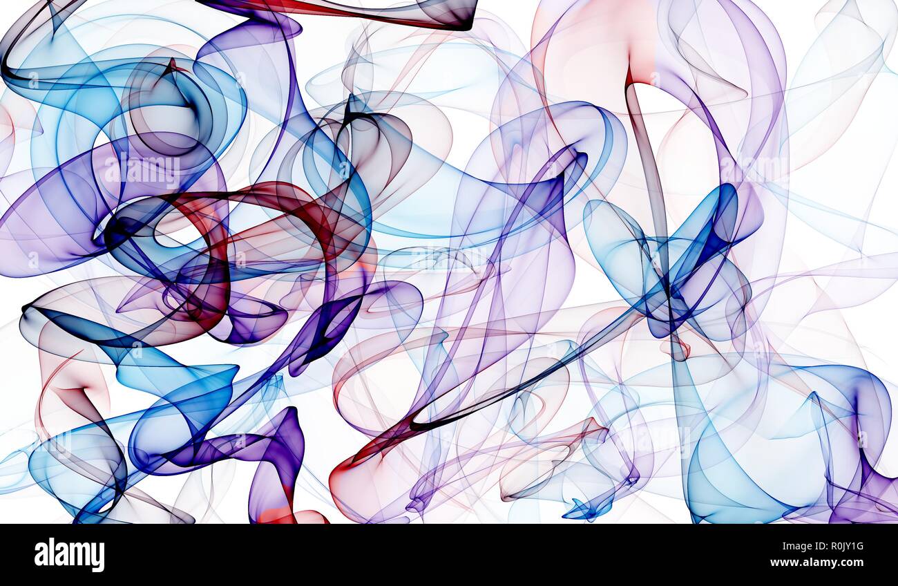 Colorful lines on white illustration Stock Photo - Alamy
