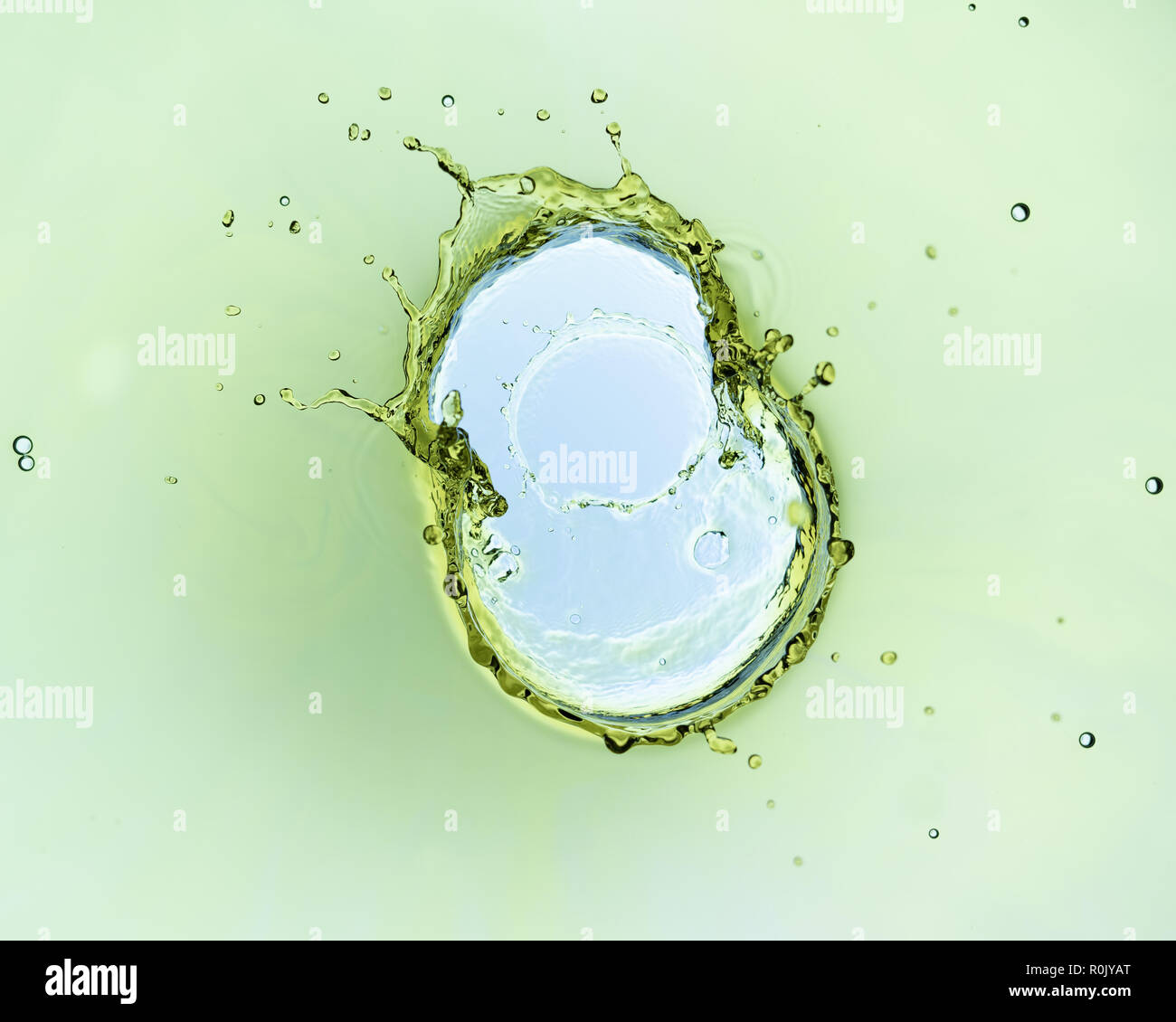 Water Splash closeup from Top View Stock Photo - Alamy