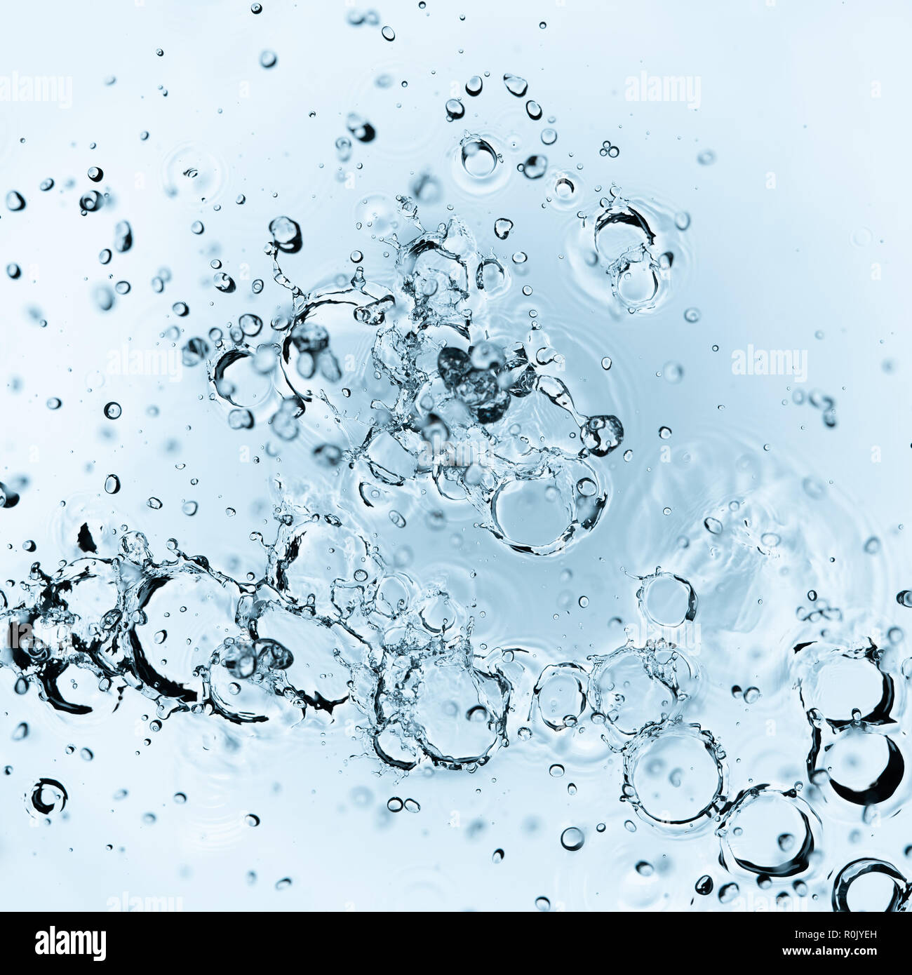 Water Splash from Top View abstract background Stock Photo - Alamy