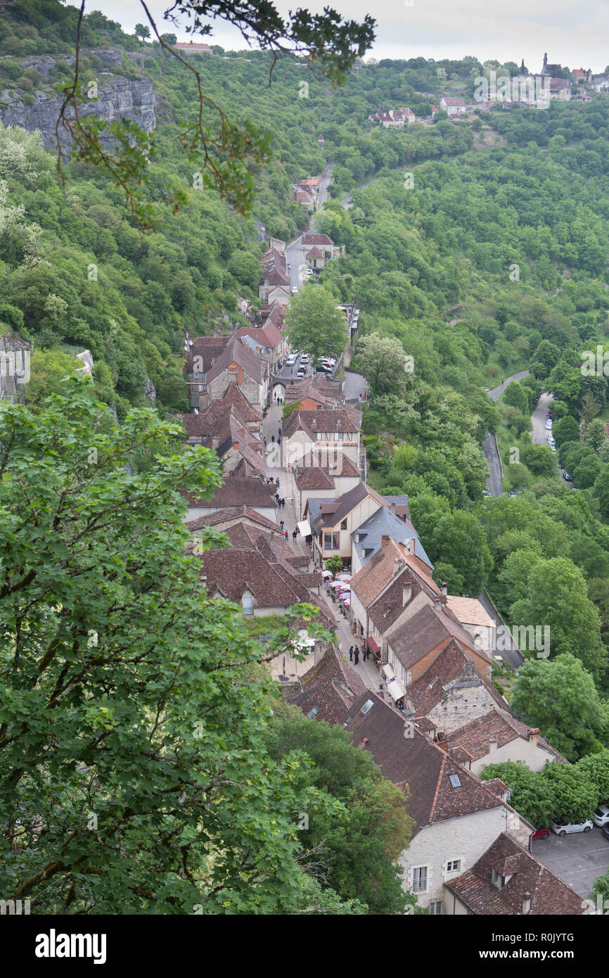 View of main street from above Stock Photo - Alamy