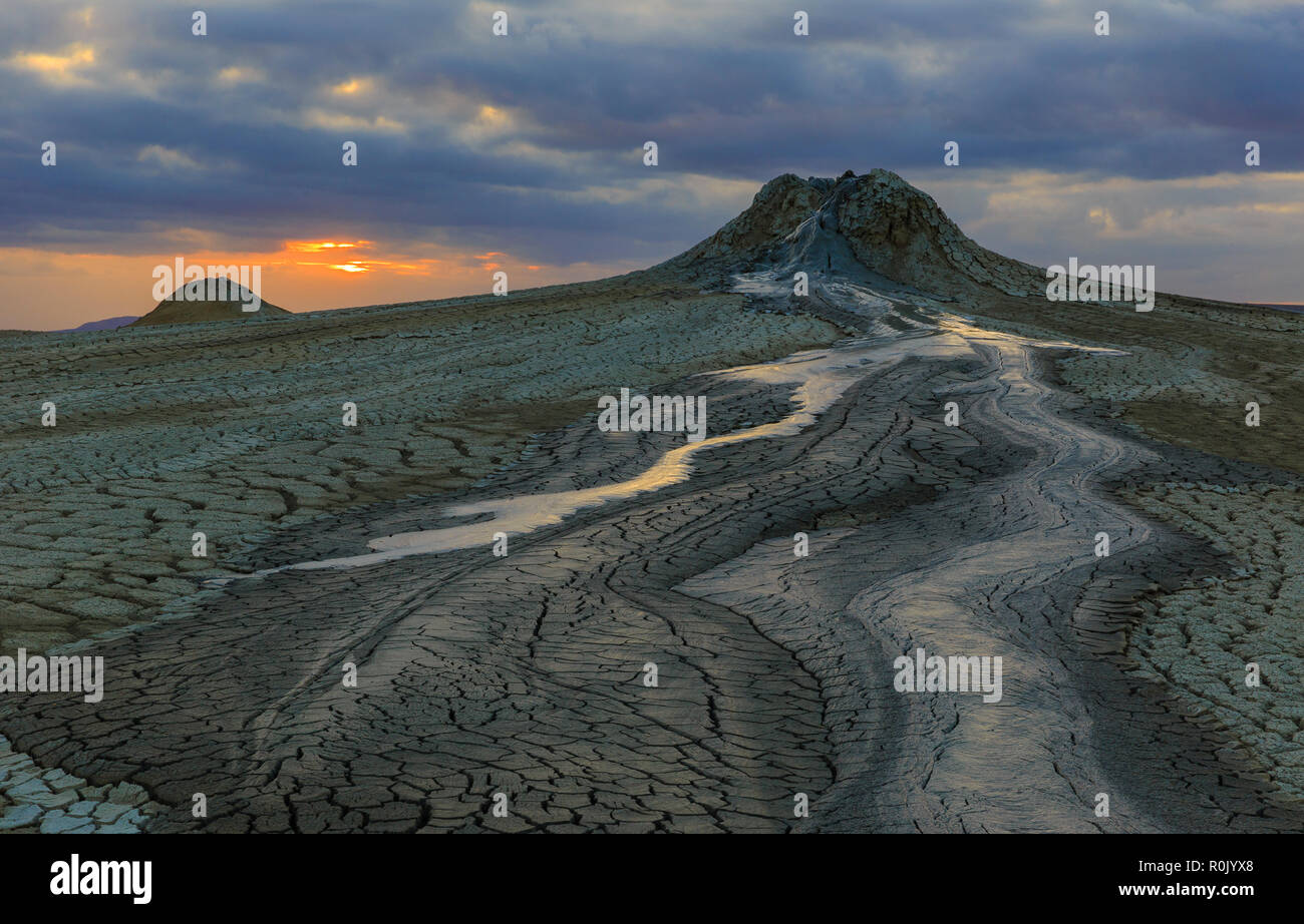 Wallpaper mud volcano hi-res stock photography and images - Alamy