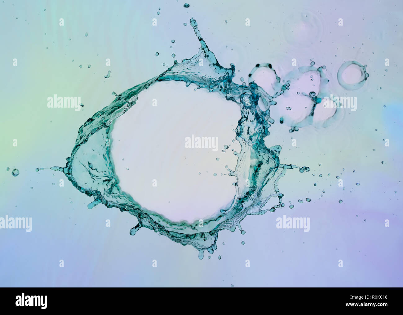 Water Splash closeup from Top View Stock Photo - Alamy